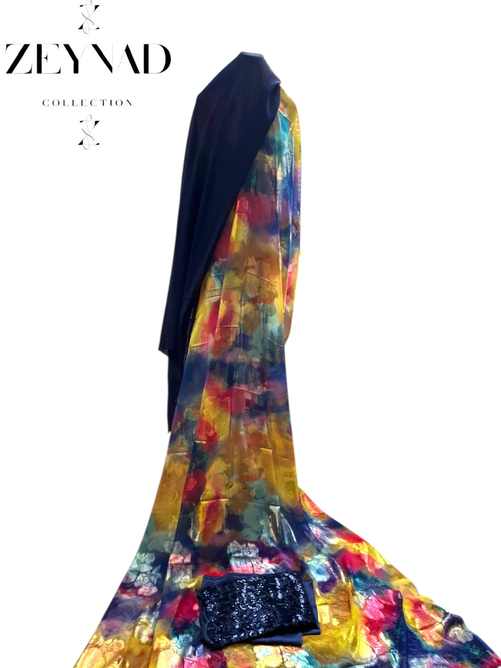 Classic multicolor radiant navy blue Dirac set – zeynadcollection.com