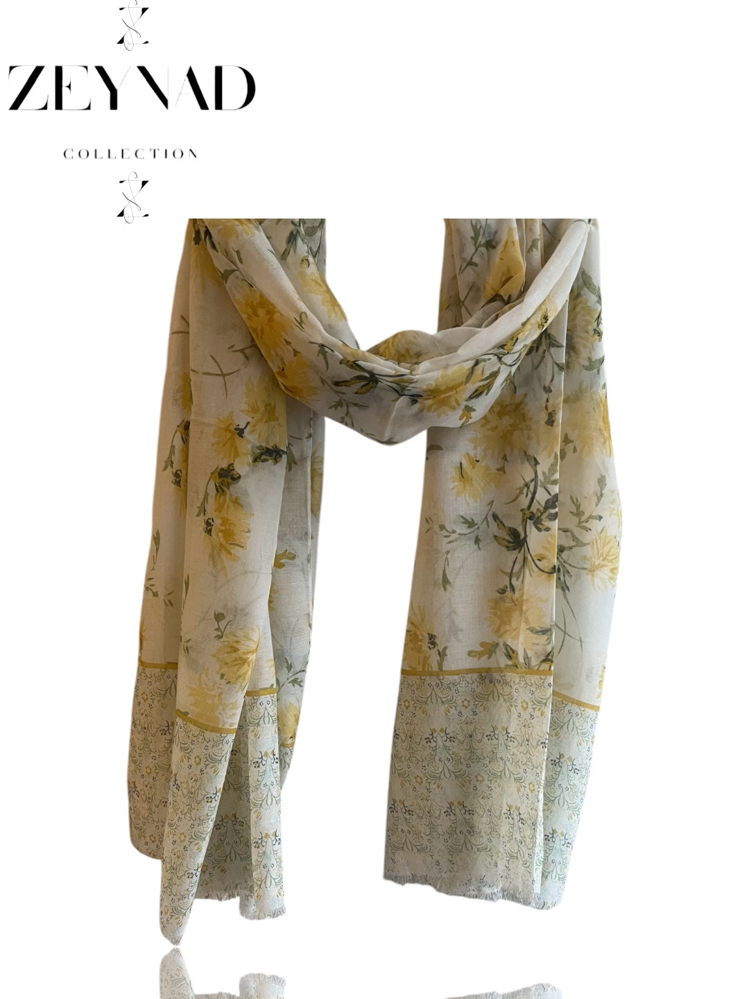 Vibrant lime forest modal hijab – zeynadcollection.com
